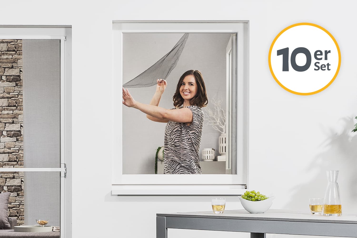 Fliegengitter Fenster Mit Klettband