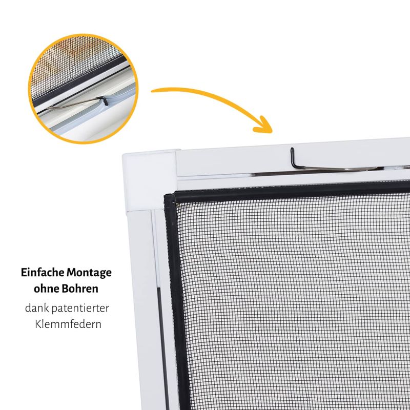 Fliegengitter Fenster "BASIC", Zuschnitt - Alurahmen
